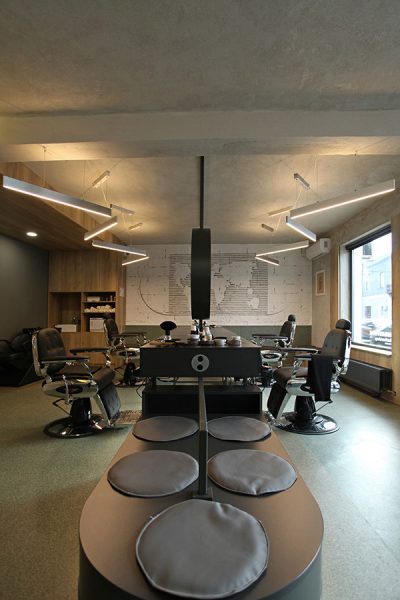 Milestone Barbershop Interior Design by Atelier MASS; Romania – BIG SEE ...