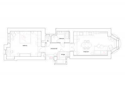 Flat with bay window, Prague – BIG SEE