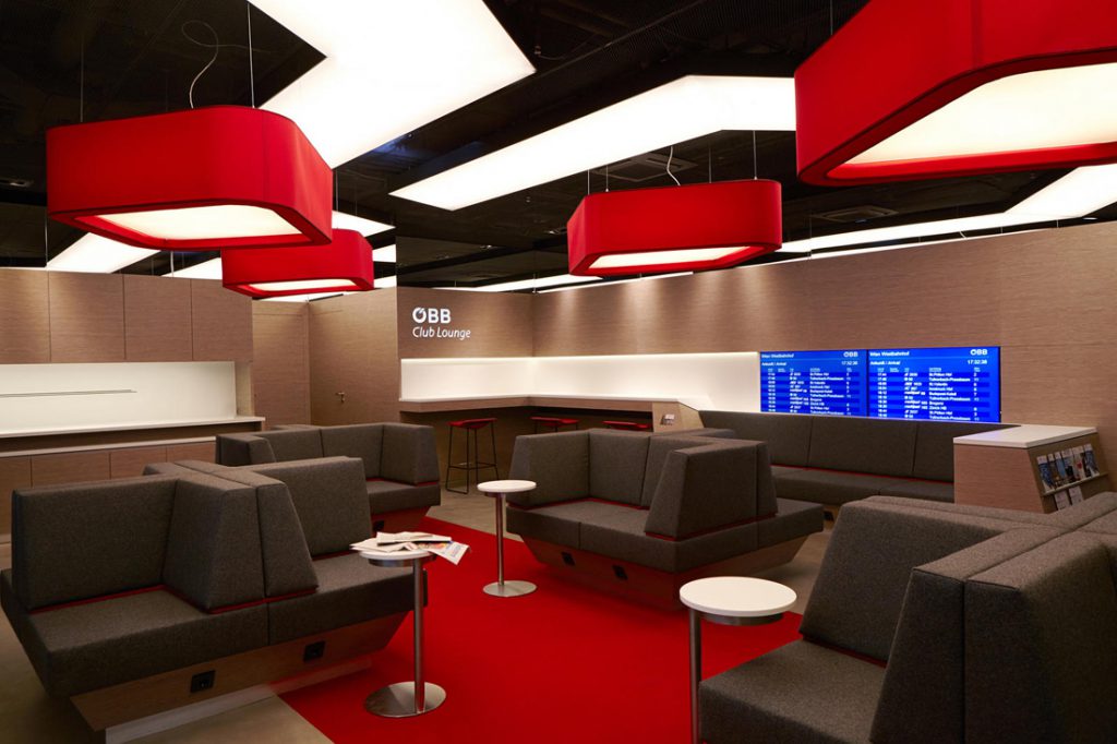 ÖBB First Class Lounges, different locations – BIG SEE