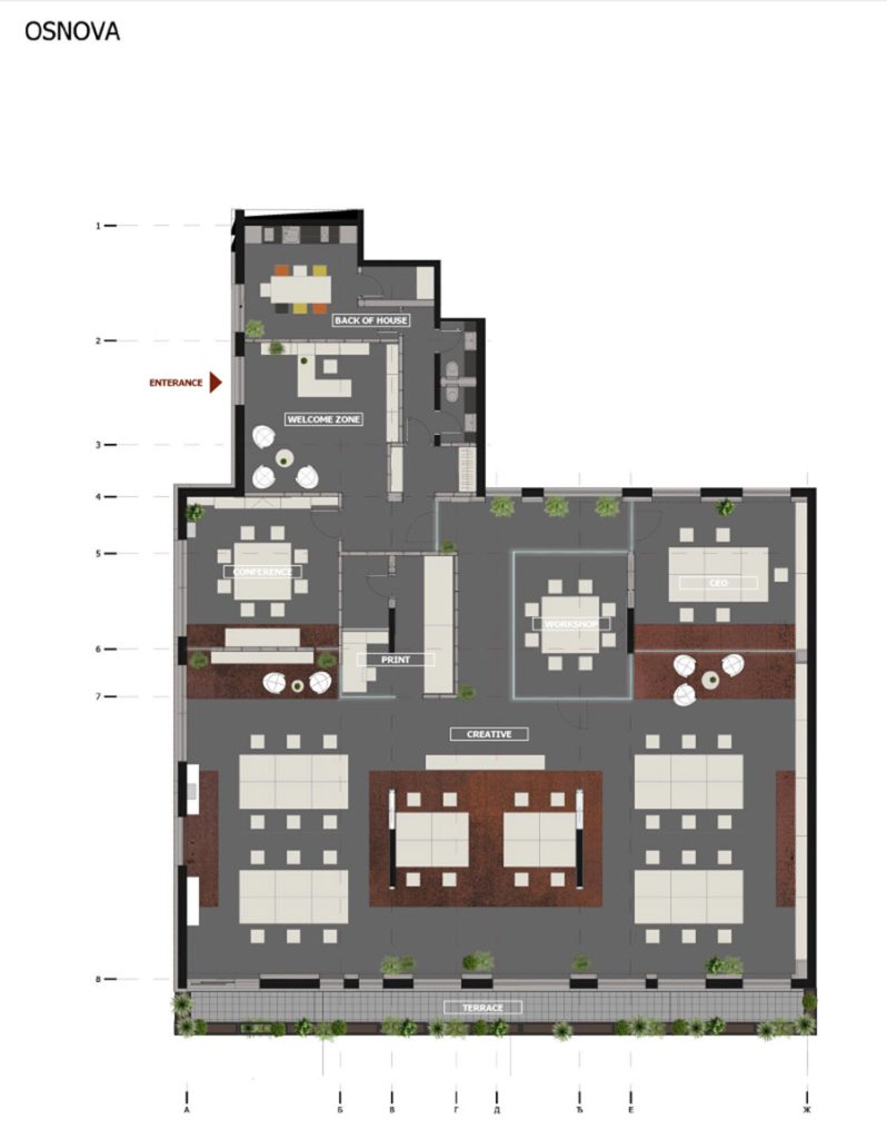 Interior design of architectural studio office – BIG SEE