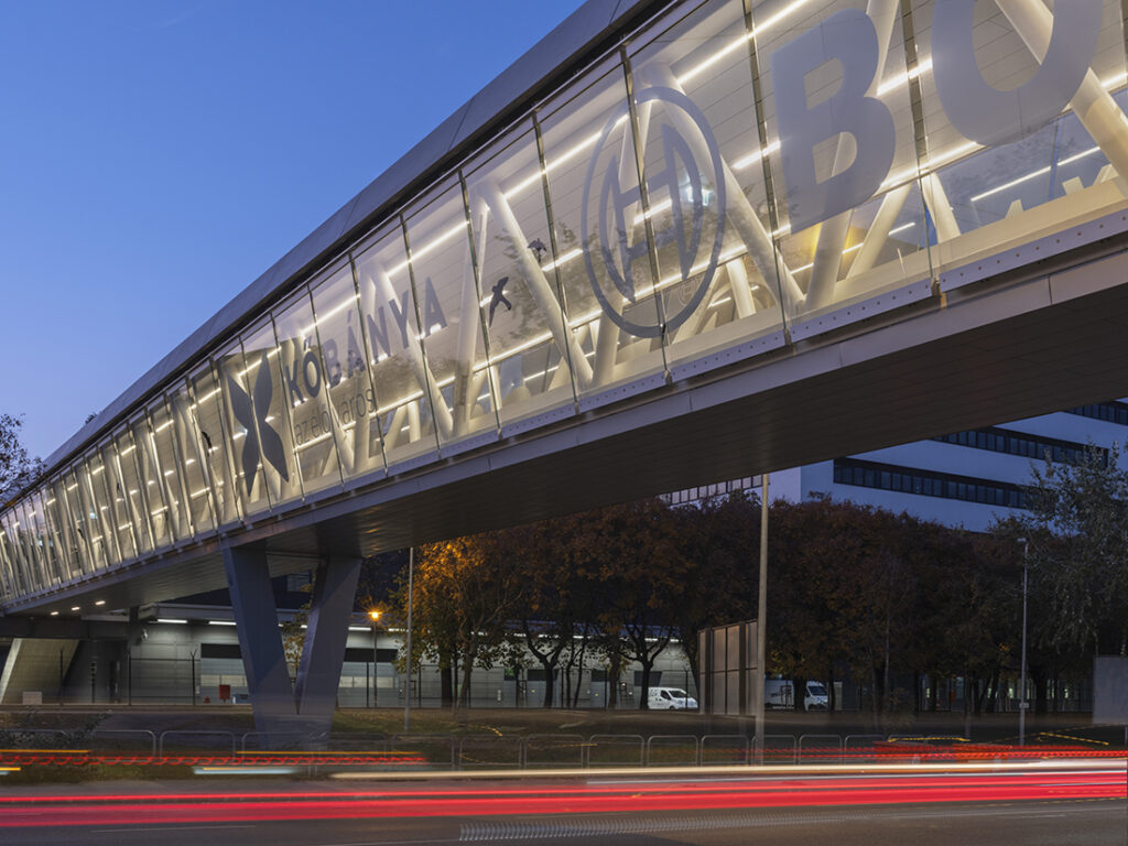 Bosch Campus2 Budapest and pedestrian bridge – BIG SEE